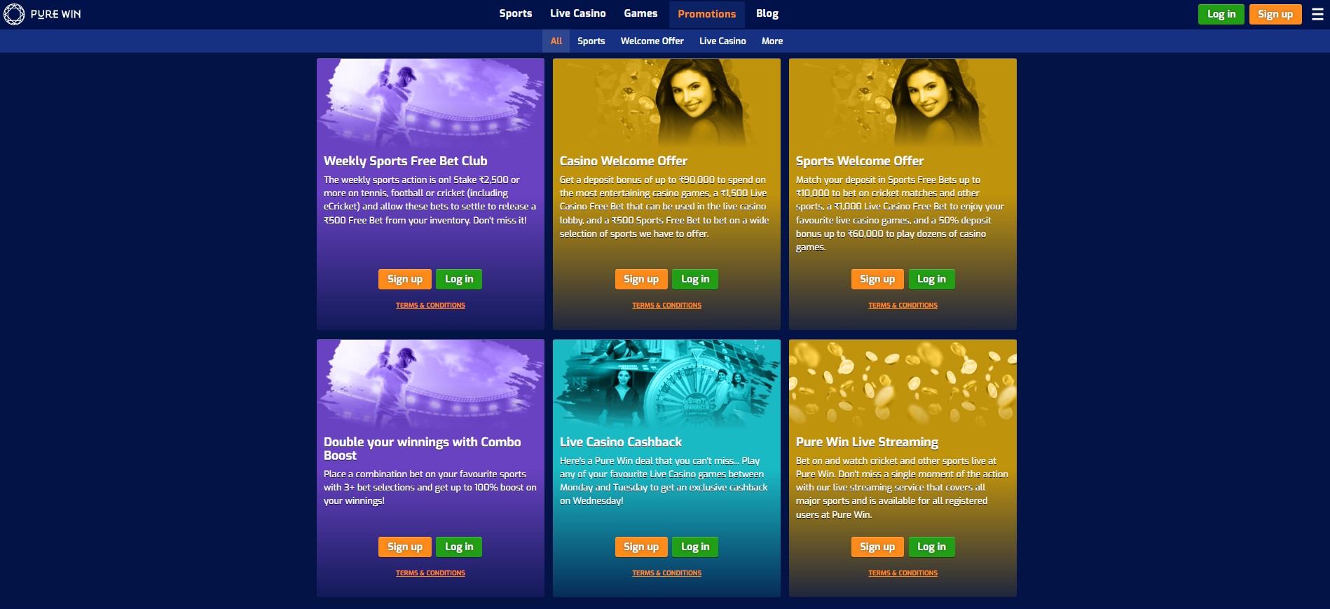 Review of Pure Win Casino in India 2022